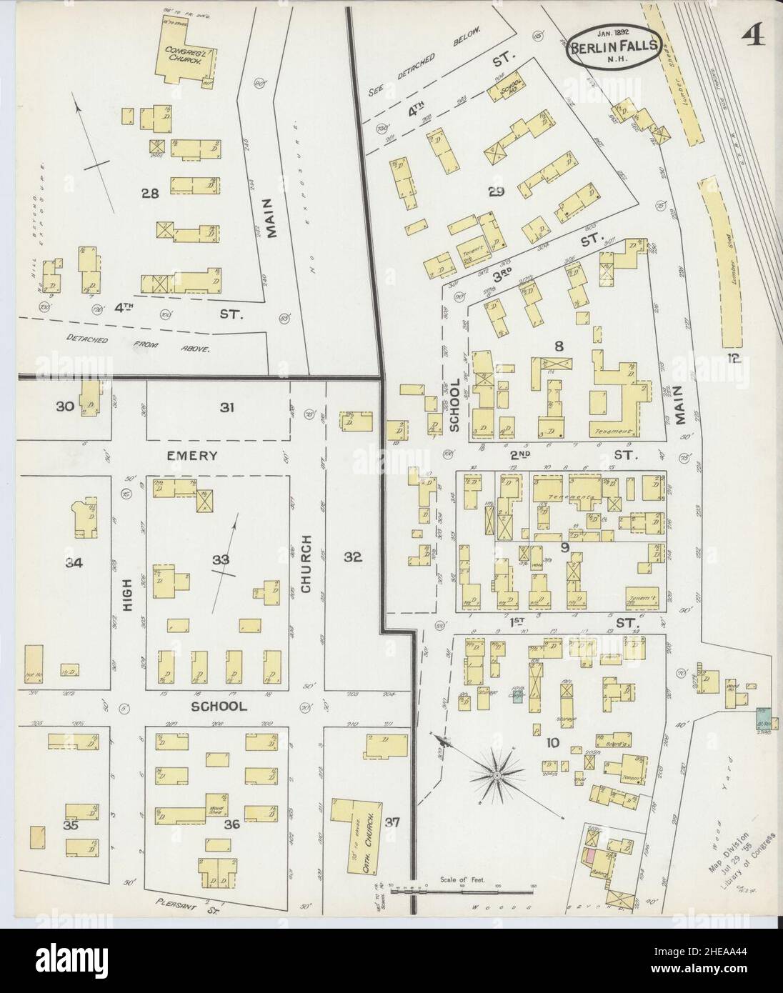 Map of berlin new hampshire hi-res stock photography and images - Alamy