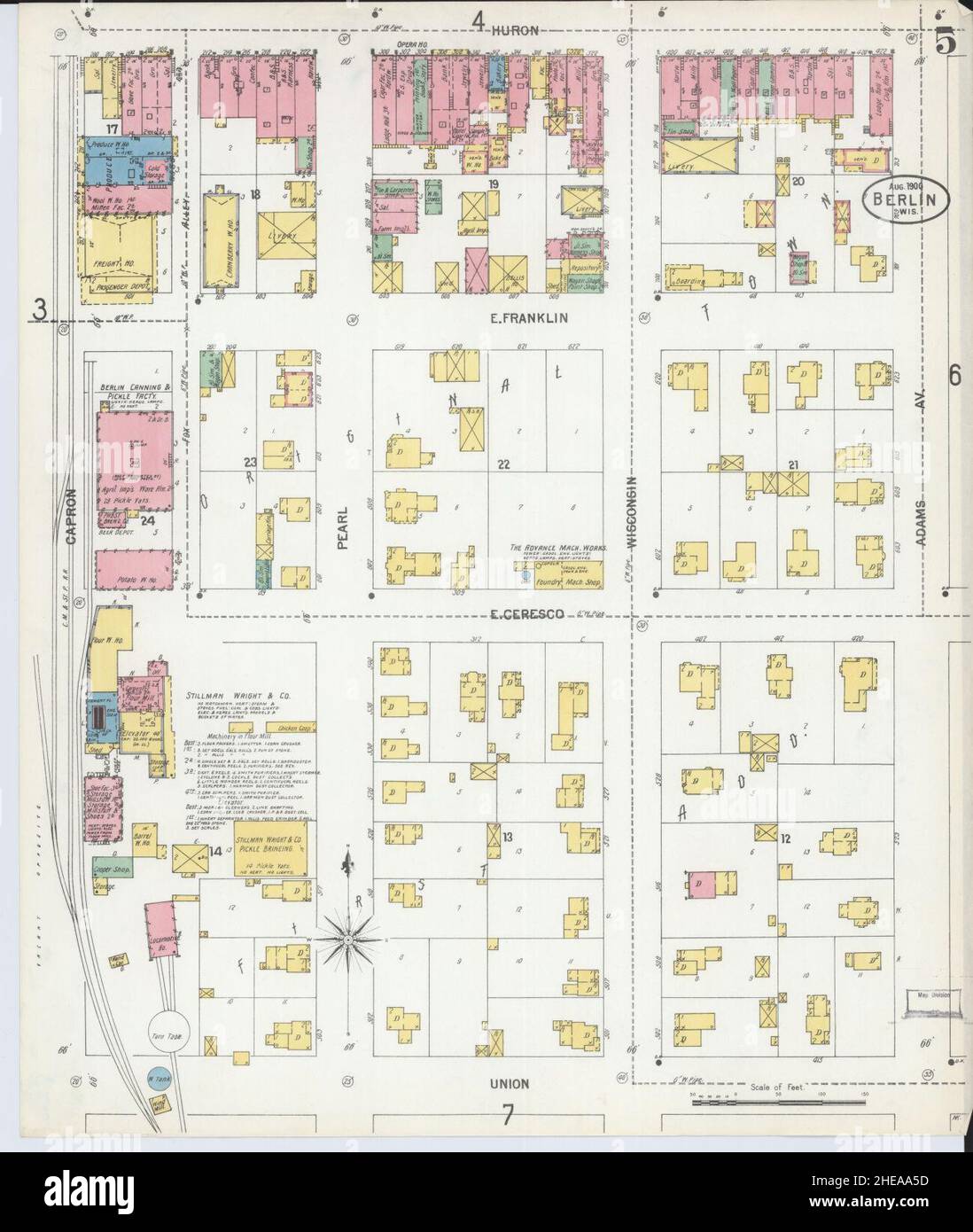 Map of berlin wisconsin hi-res stock photography and images - Alamy