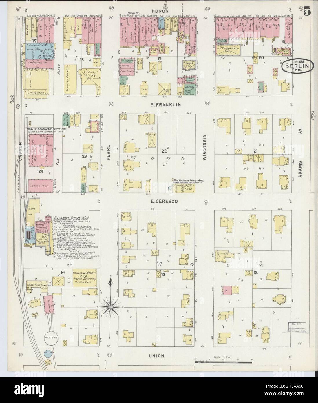 Map of berlin wisconsin hi-res stock photography and images - Alamy