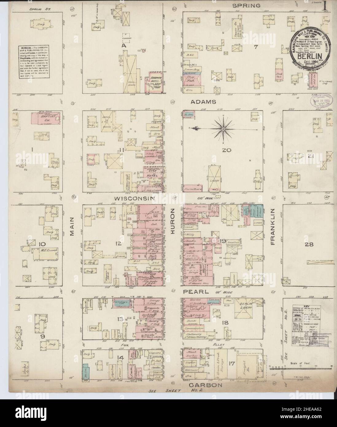 Map of berlin wisconsin hi-res stock photography and images - Alamy