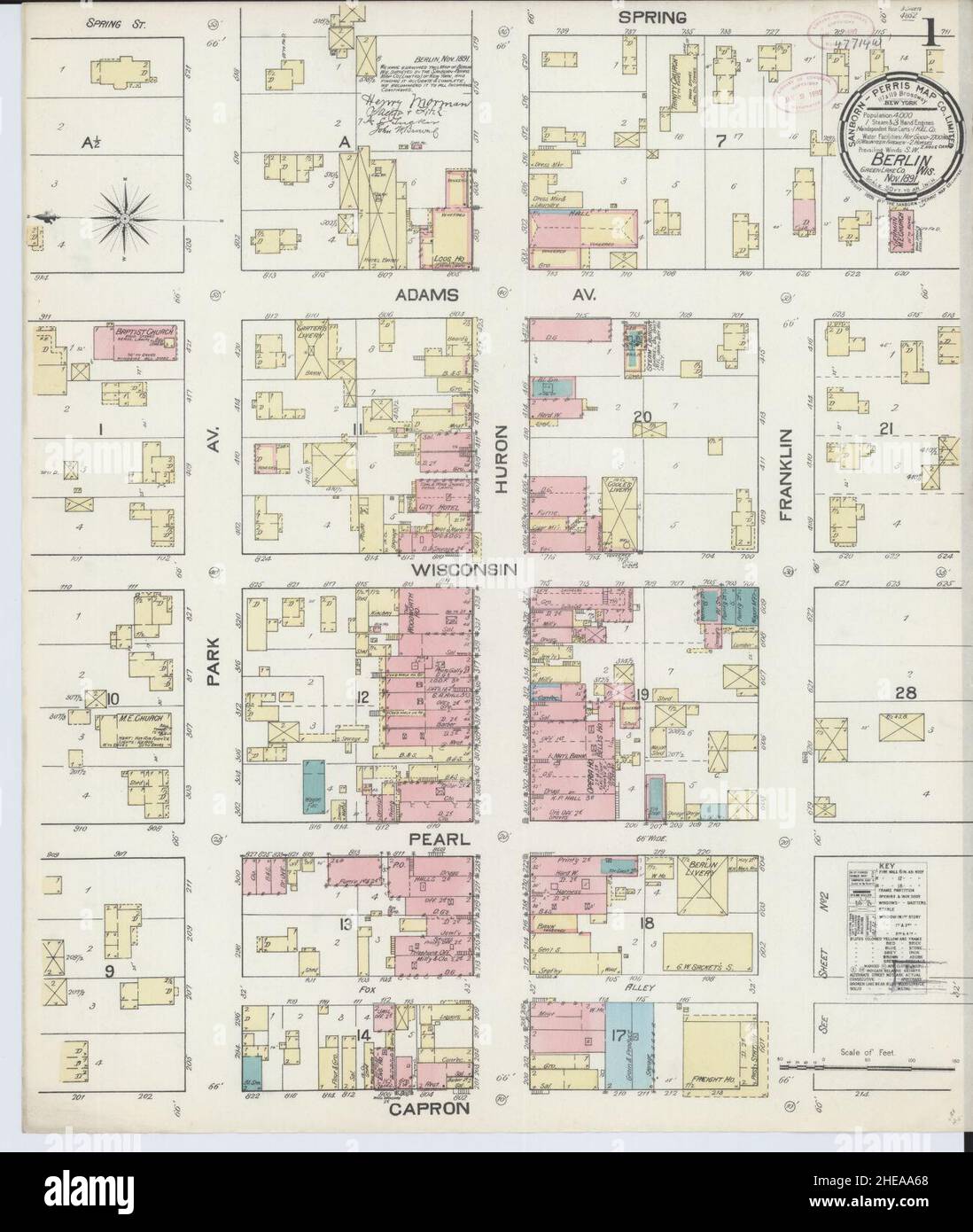 Map of berlin wisconsin hi-res stock photography and images - Alamy
