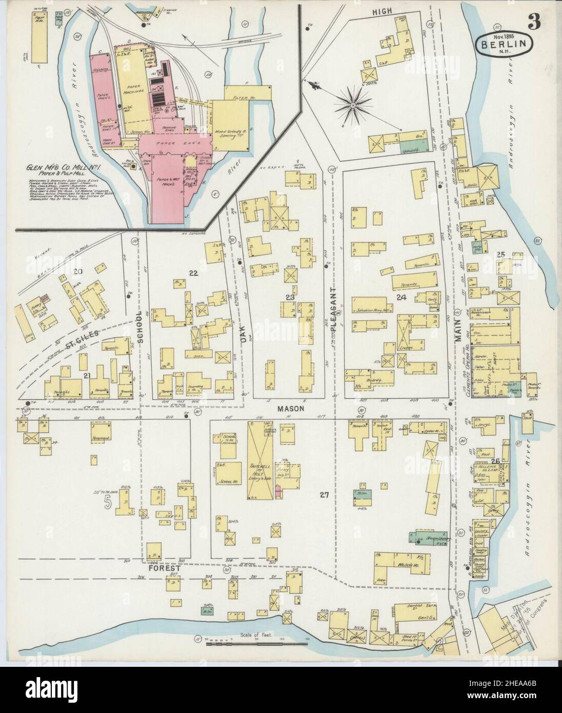 Map of berlin new hampshire hi-res stock photography and images - Alamy