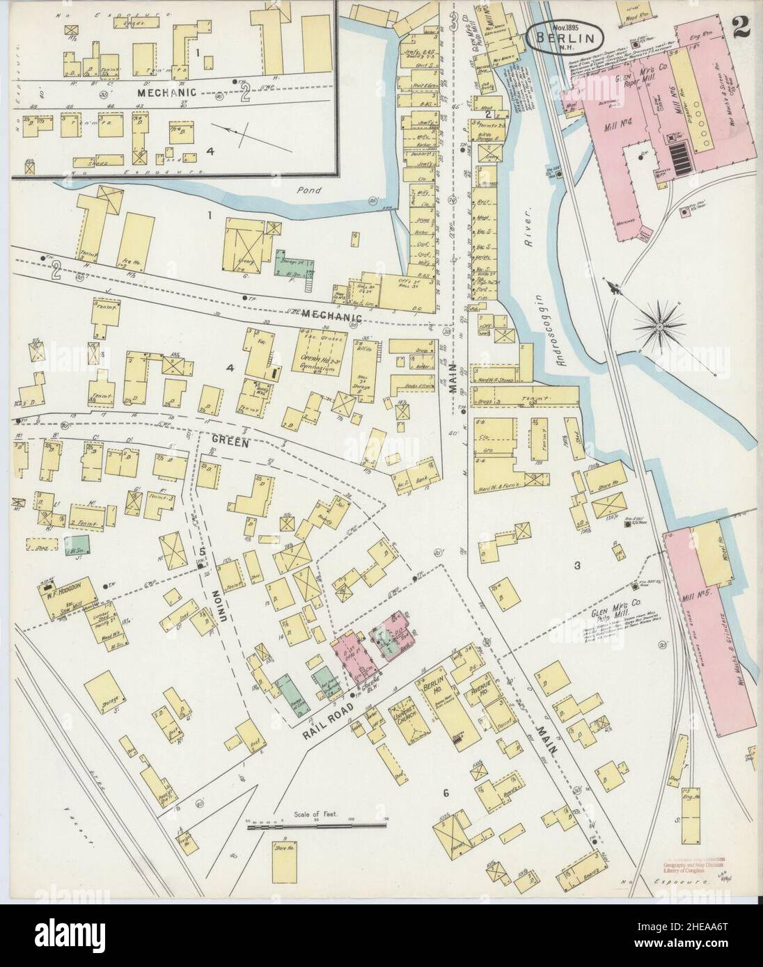 Map of berlin new hampshire hi-res stock photography and images - Alamy
