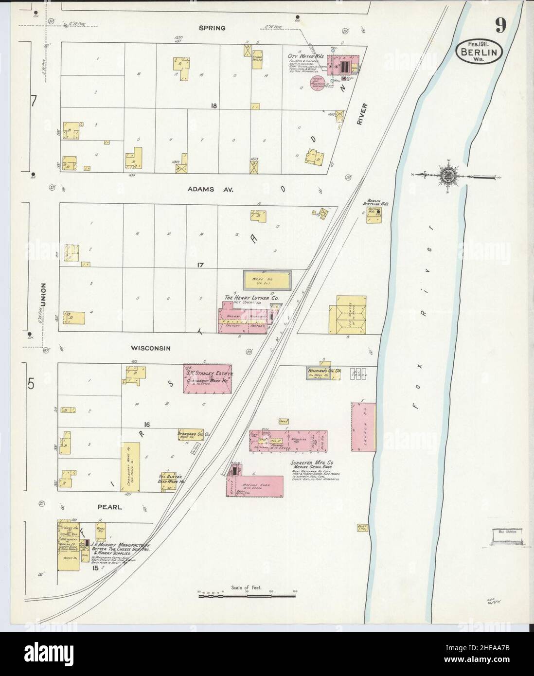 Berlin wisconsin map hi-res stock photography and images - Alamy