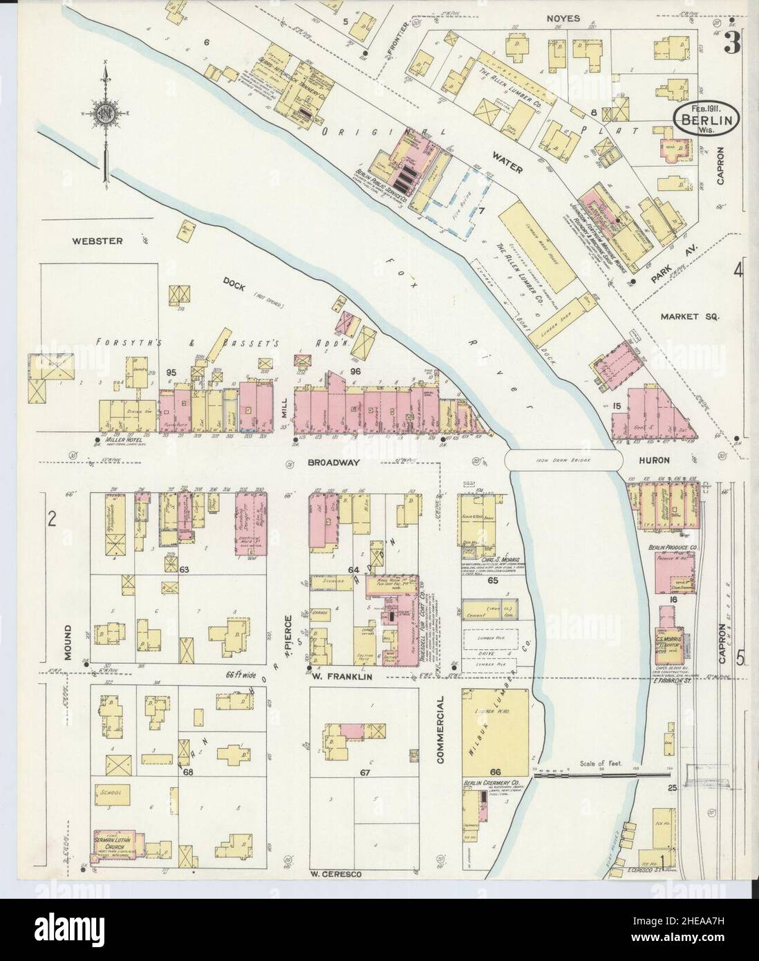 Berlin wisconsin map hi-res stock photography and images - Alamy