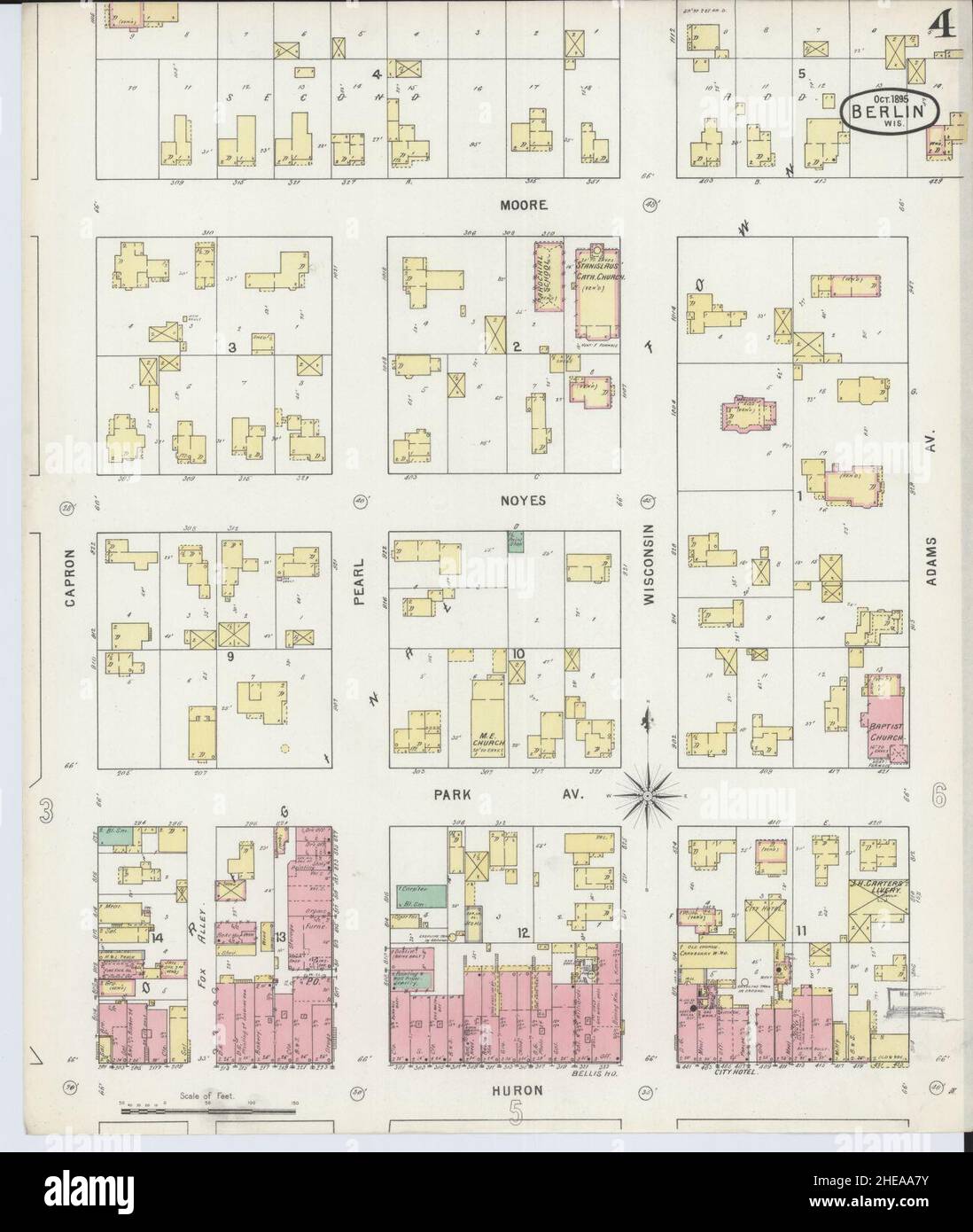 Berlin wisconsin map hi-res stock photography and images - Alamy