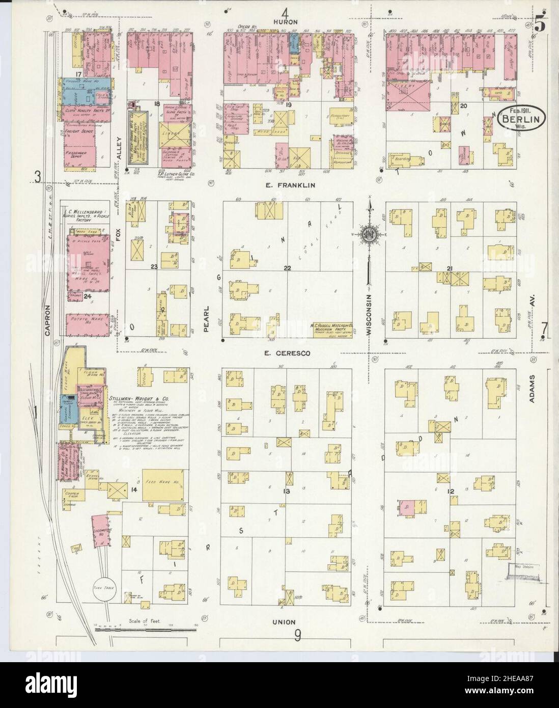 Berlin wisconsin map hi-res stock photography and images - Alamy