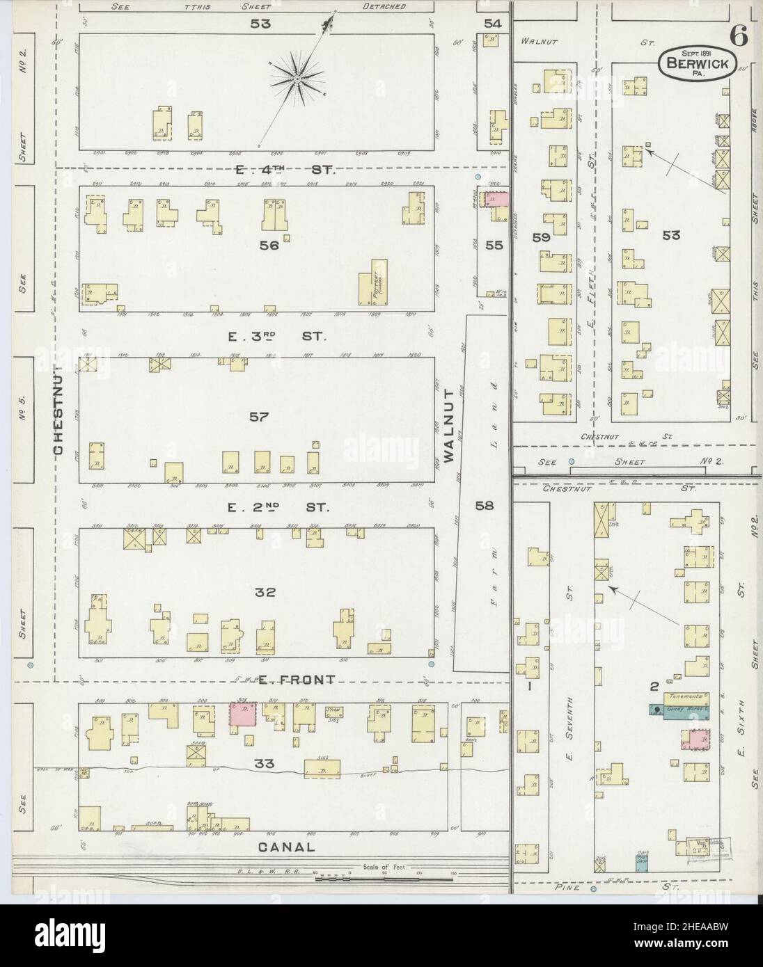 Berwick pennsylvania map hi-res stock photography and images - Alamy