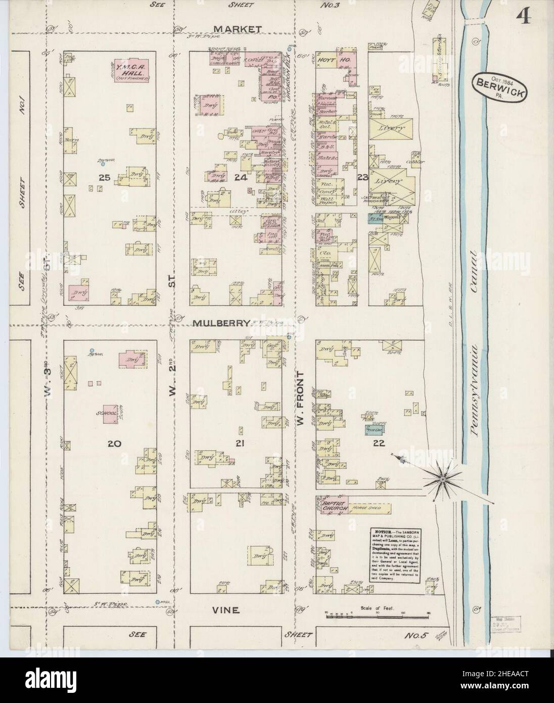 Berwick pennsylvania map hi-res stock photography and images - Alamy