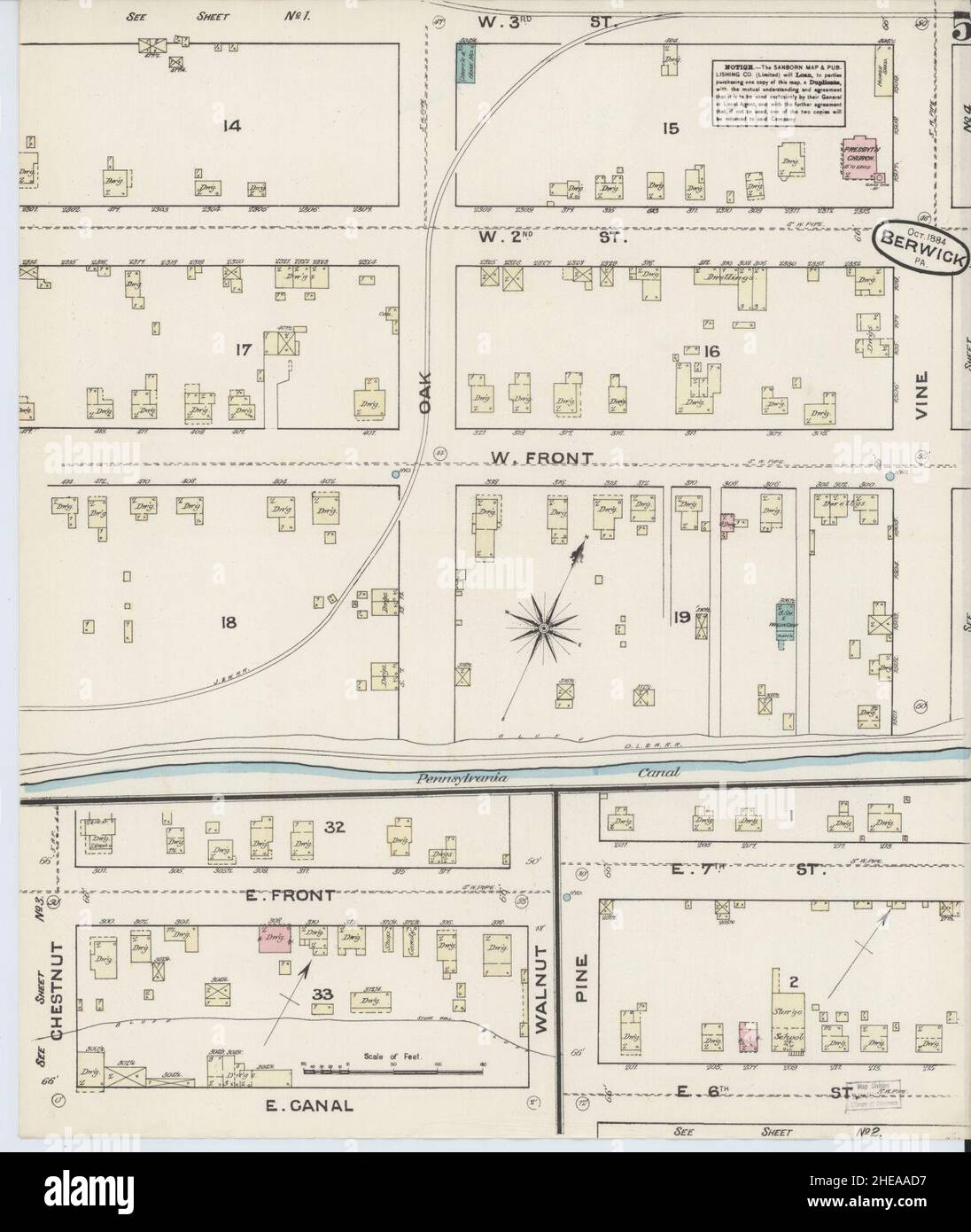 Berwick pennsylvania map hi-res stock photography and images - Alamy