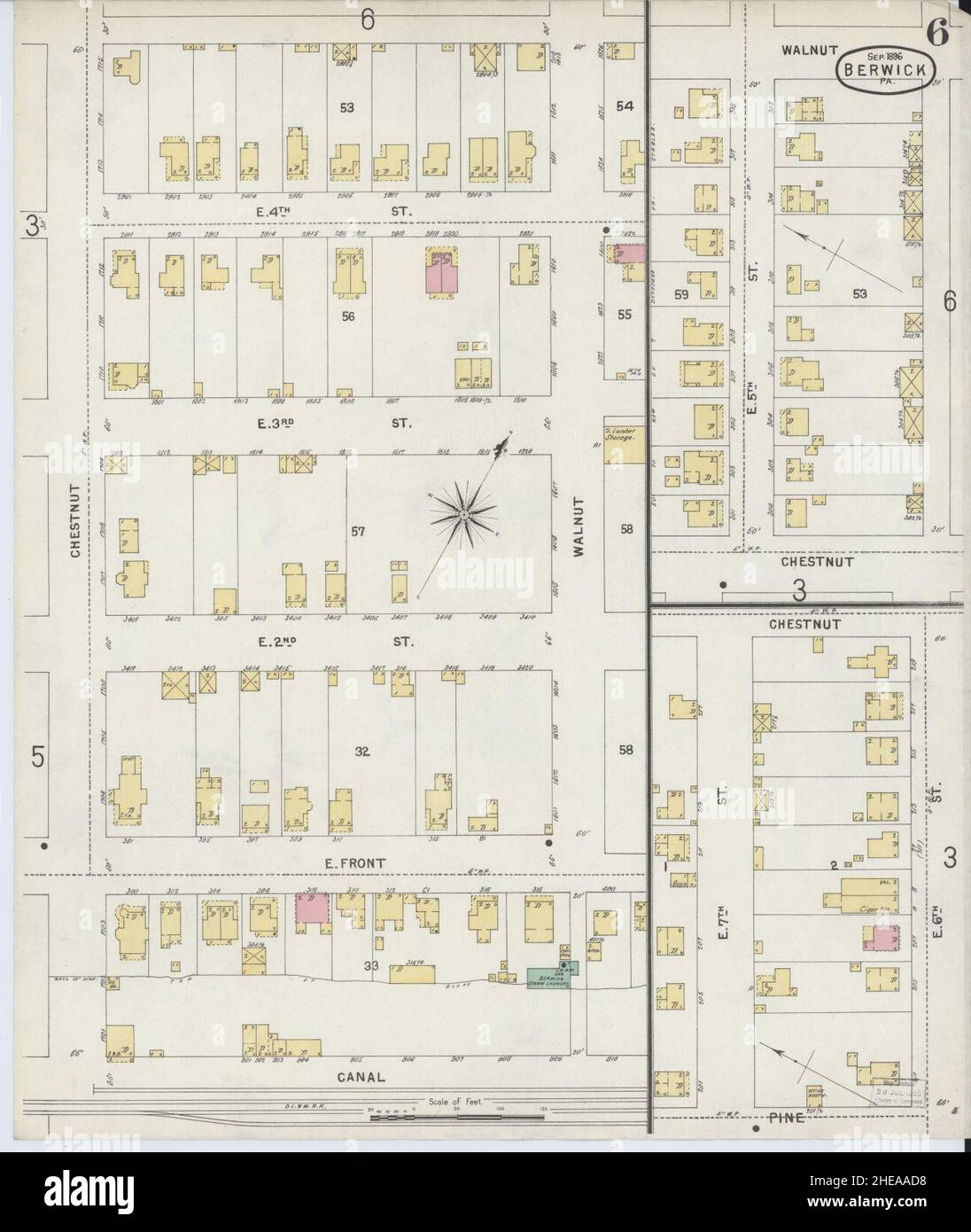 Berwick pennsylvania map hi-res stock photography and images - Alamy