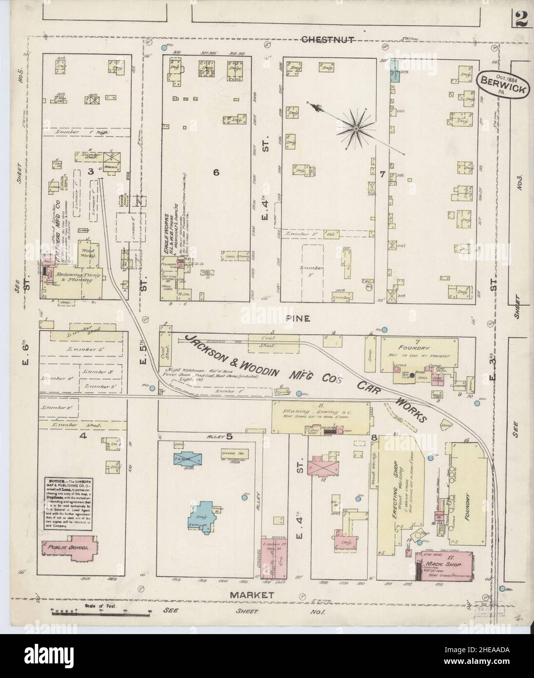 Berwick pennsylvania map hi-res stock photography and images - Alamy