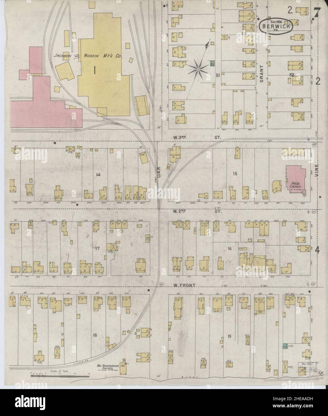 Berwick pennsylvania map hi-res stock photography and images - Alamy