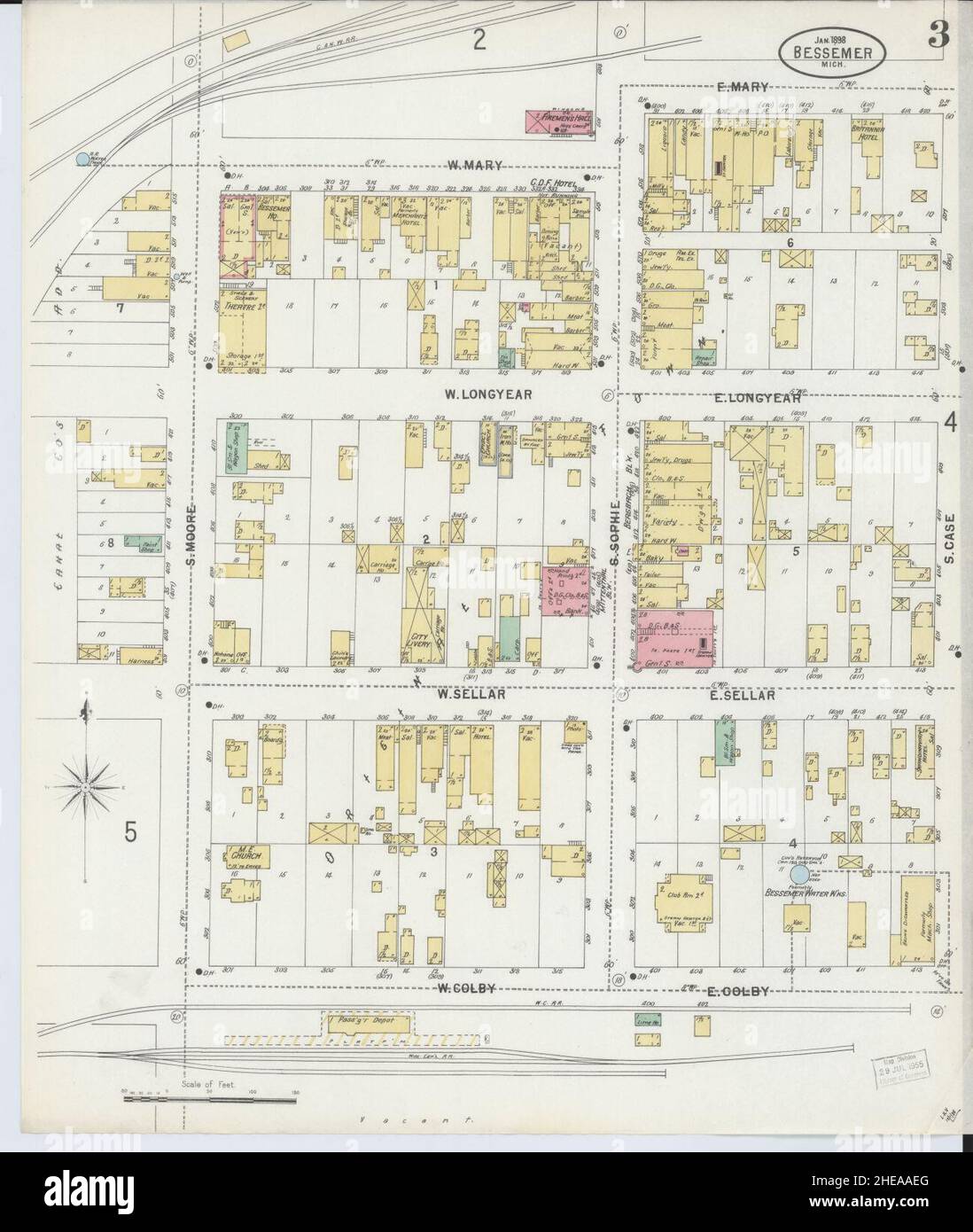 Map of bessemer hi-res stock photography and images - Alamy