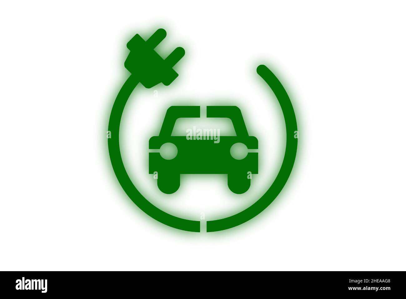 Electric car motor icon Cut Out Stock Images & Pictures - Alamy