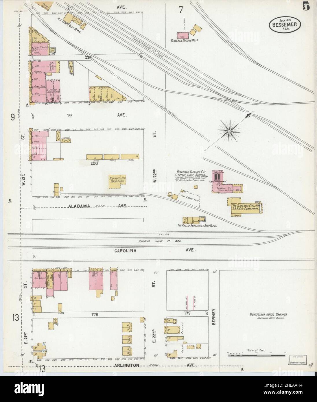 Bessemer alabama map hi-res stock photography and images - Alamy