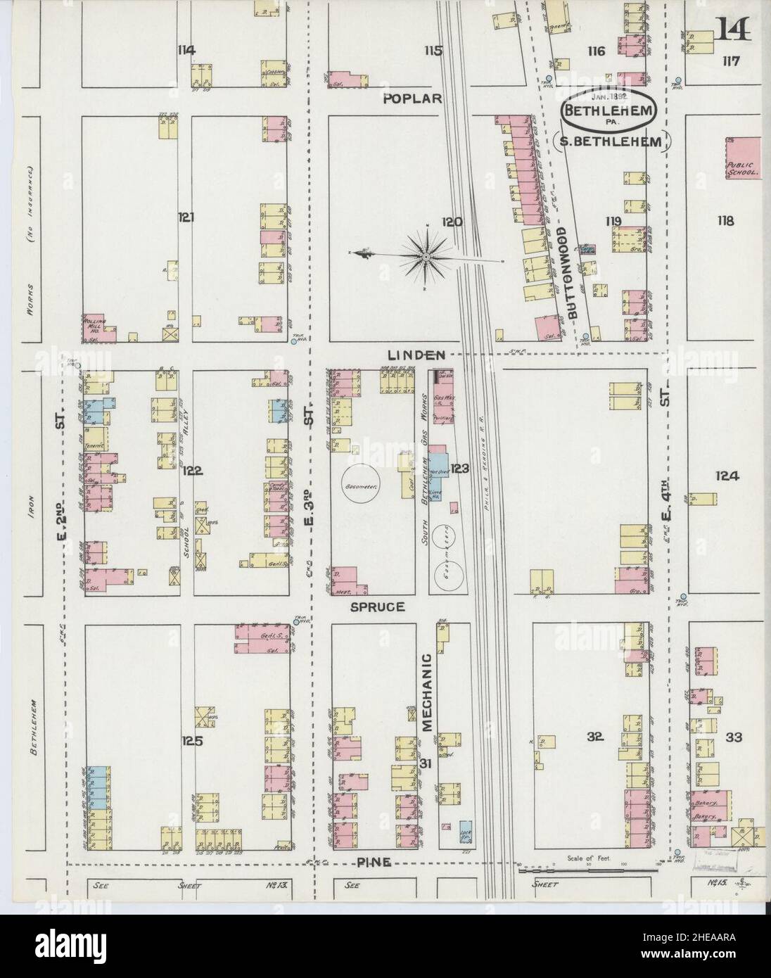 Map of bethlehem hi-res stock photography and images - Alamy