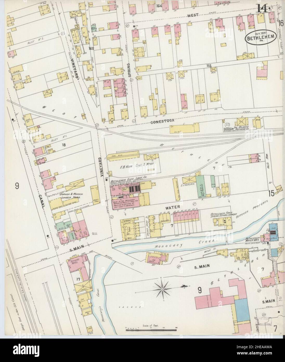 Bethlehem pennsylvania map hi-res stock photography and images - Alamy