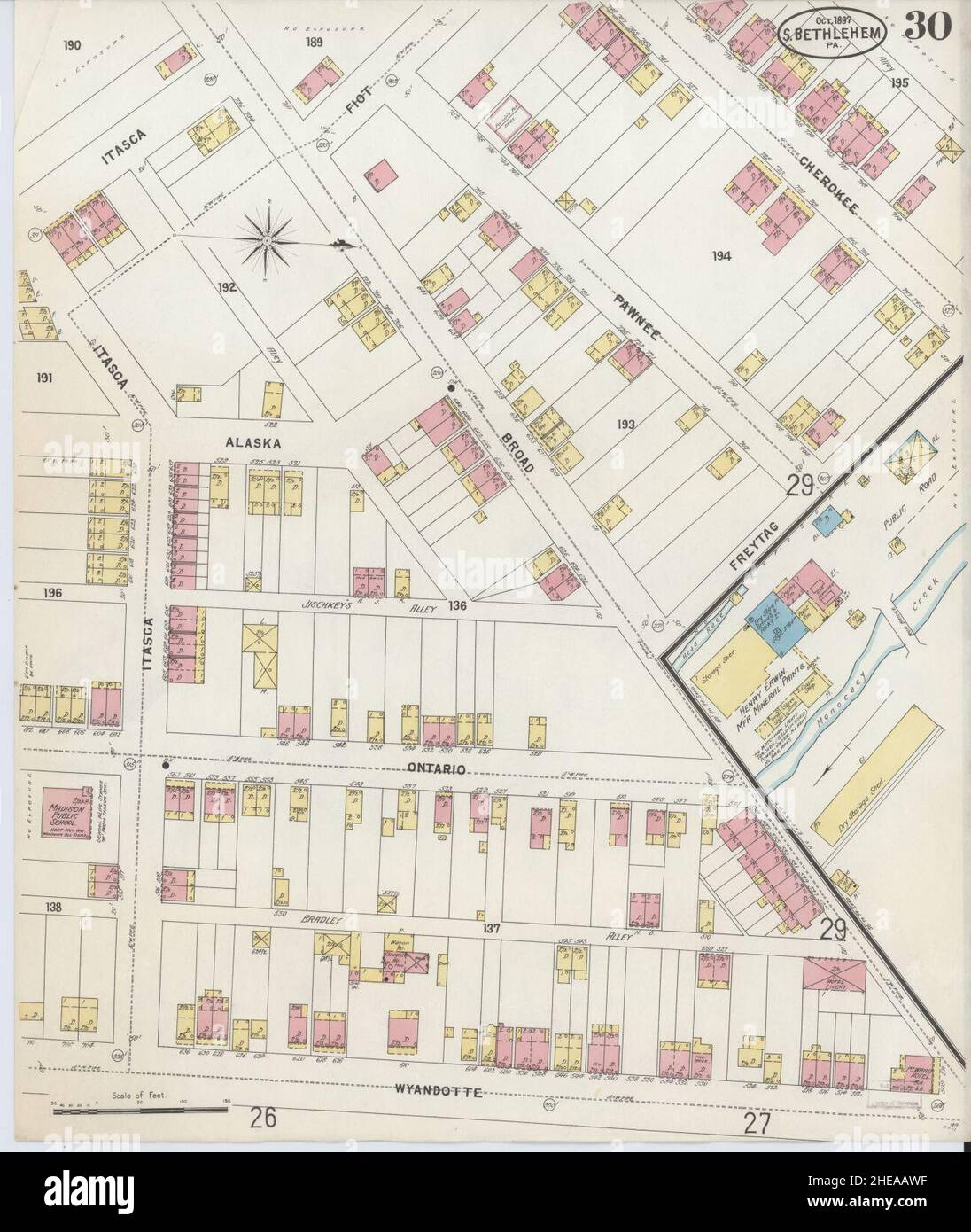 Bethlehem pennsylvania map hi-res stock photography and images - Alamy