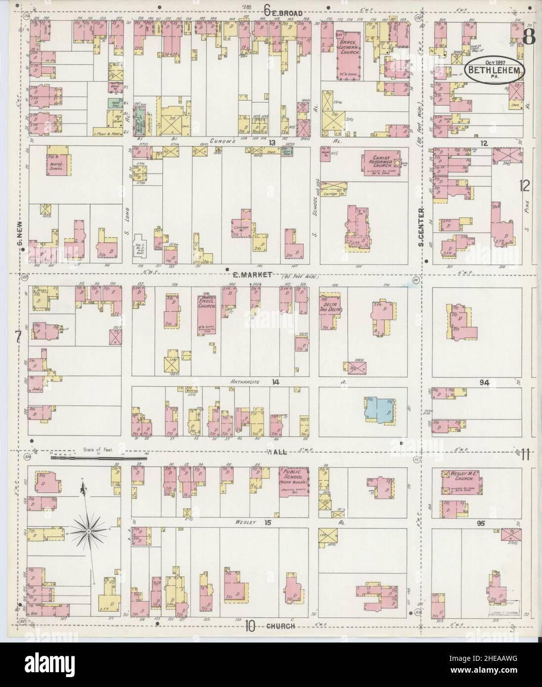 Map of bethlehem hi-res stock photography and images - Alamy