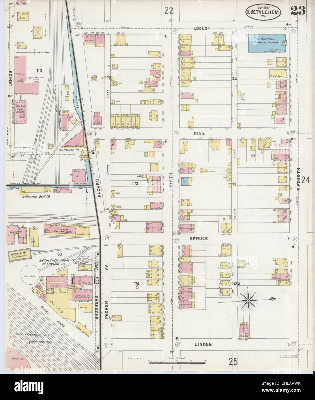 Bethlehem pennsylvania map hi-res stock photography and images - Alamy