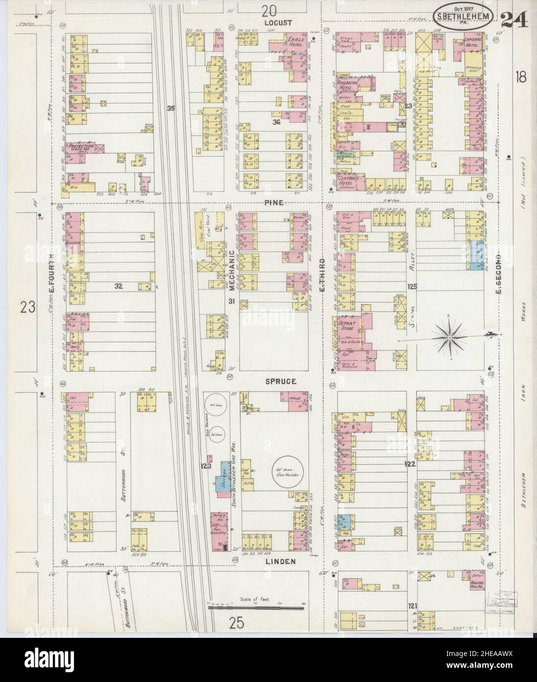 Map of bethlehem hi-res stock photography and images - Alamy
