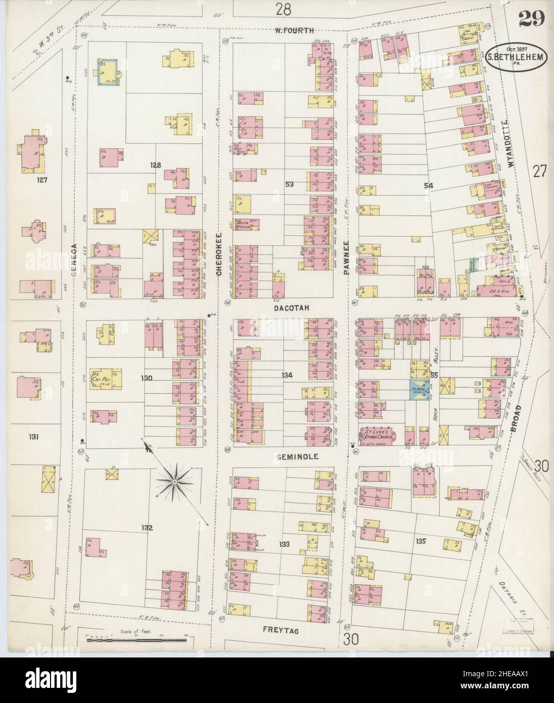 Map of bethlehem pennsylvania hi-res stock photography and images - Alamy