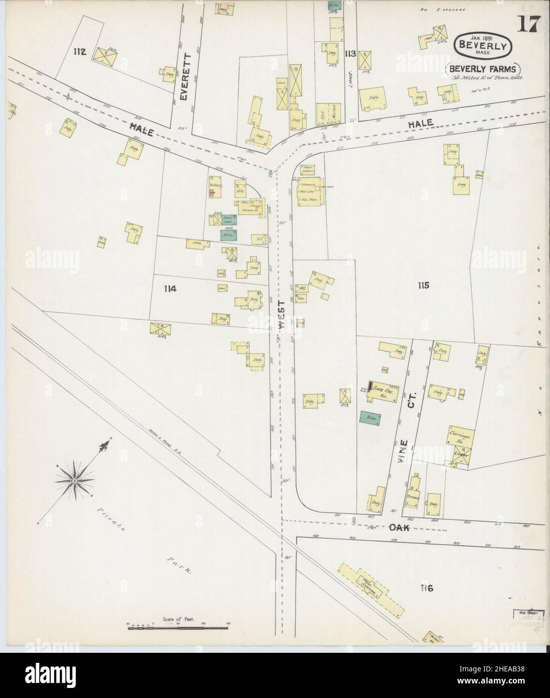 Beverly map hi-res stock photography and images - Alamy