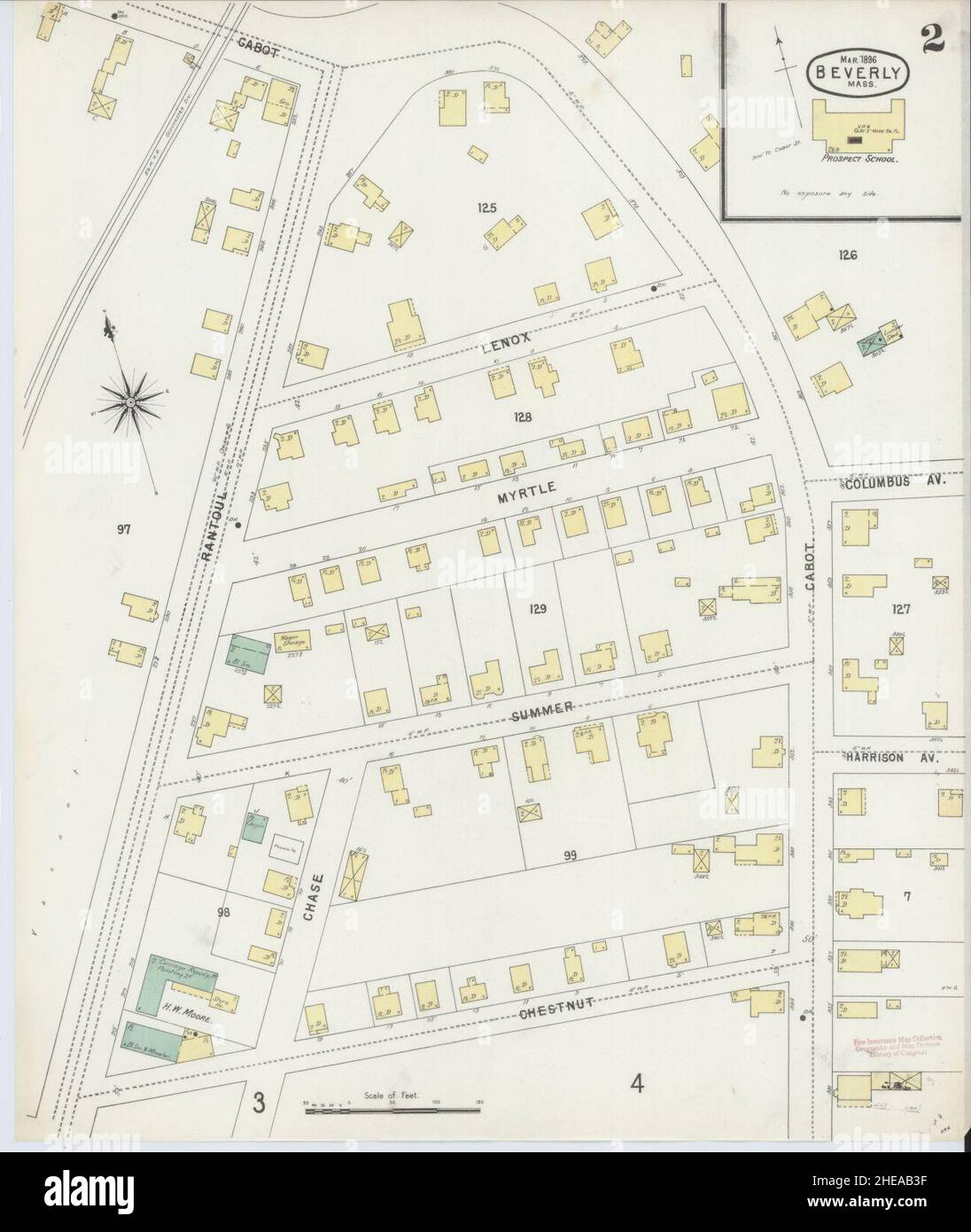 Map of beverly hi-res stock photography and images - Alamy