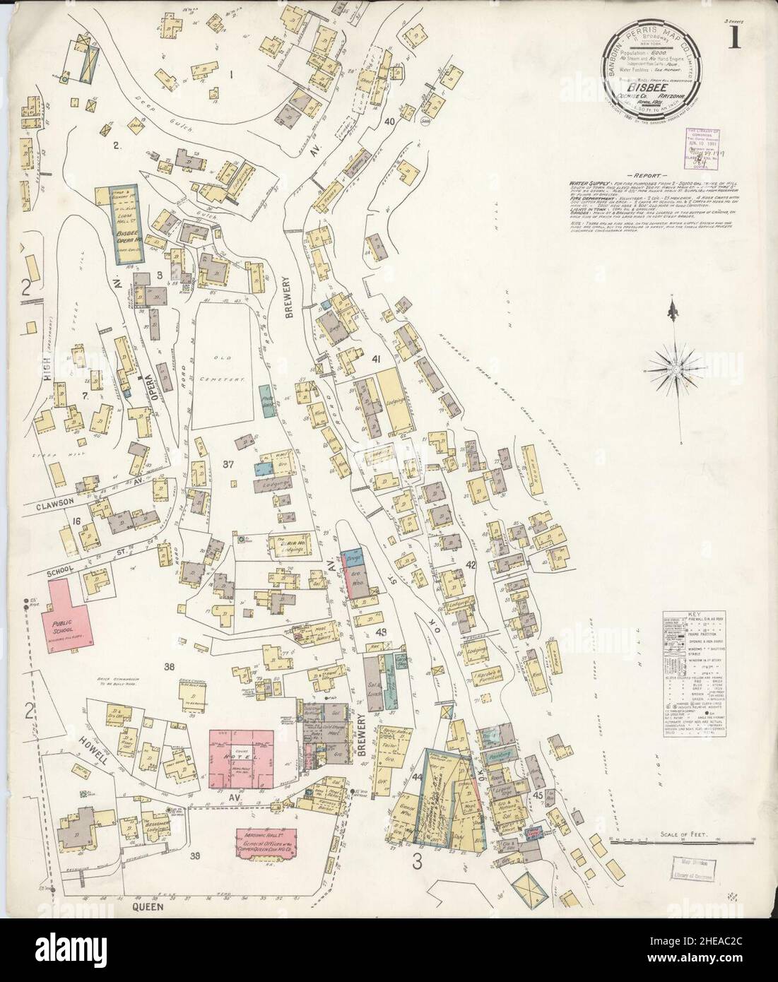 Map of bisbee hi-res stock photography and images - Alamy
