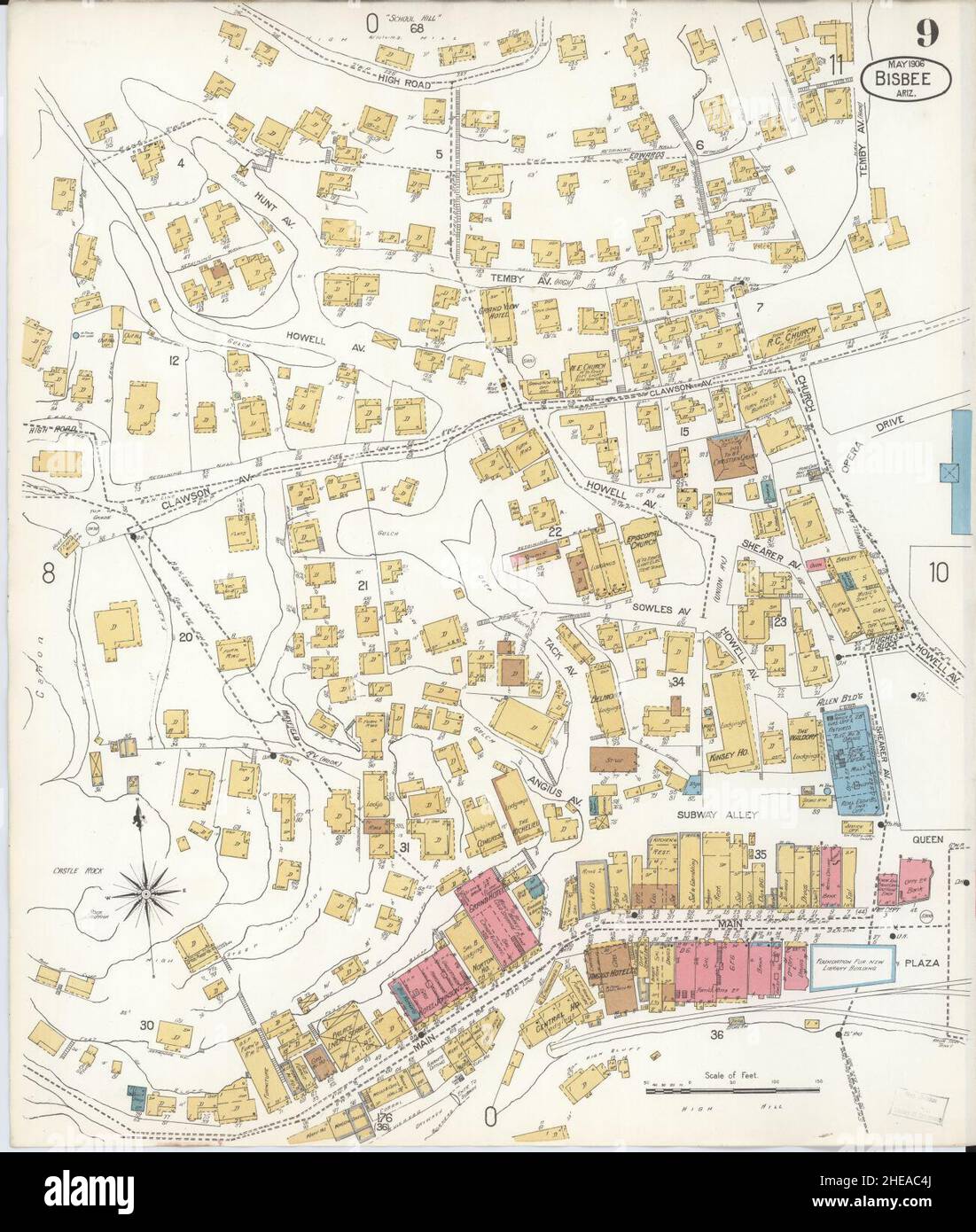Map of bisbee hi-res stock photography and images - Alamy