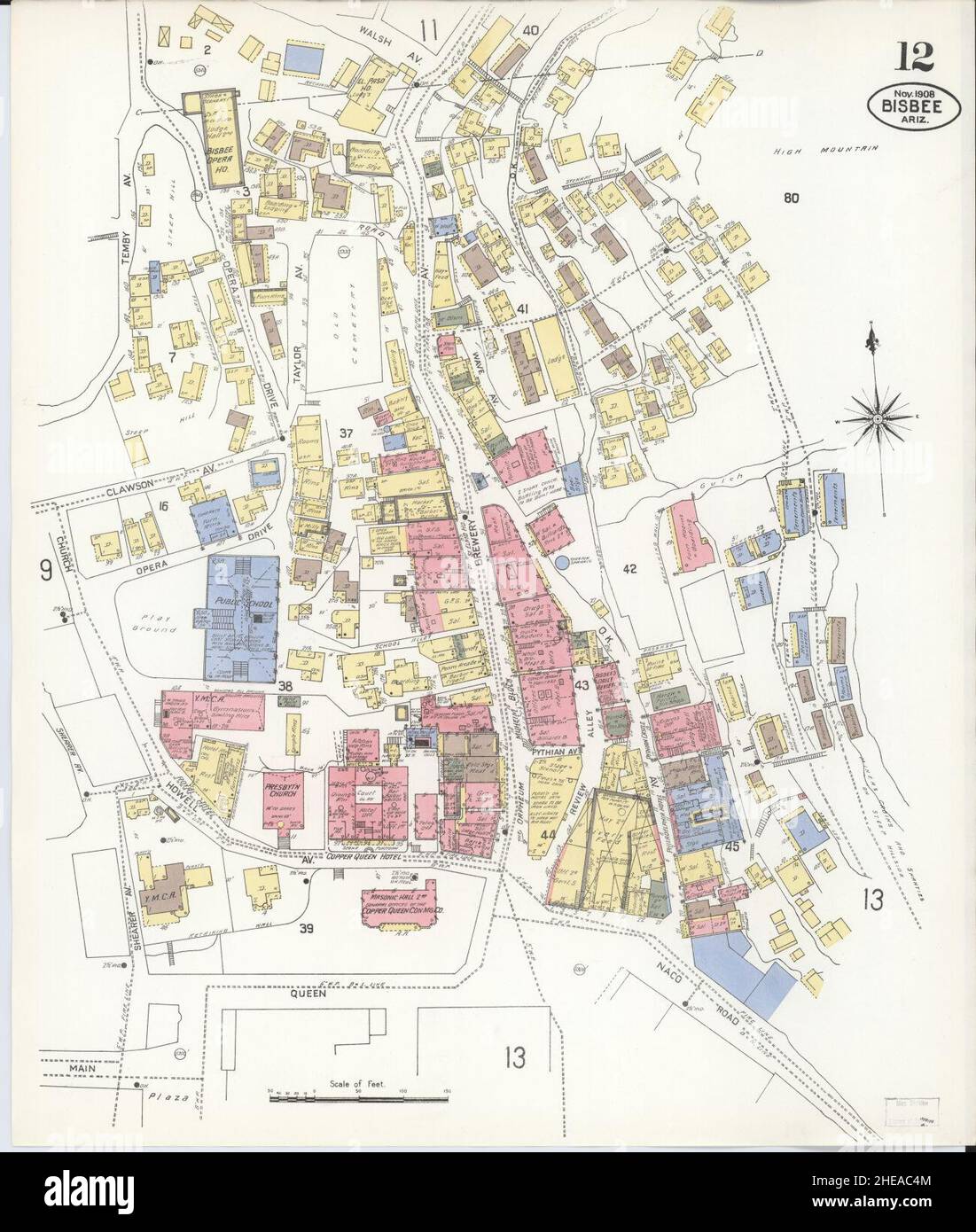 Map of bisbee hi-res stock photography and images - Alamy