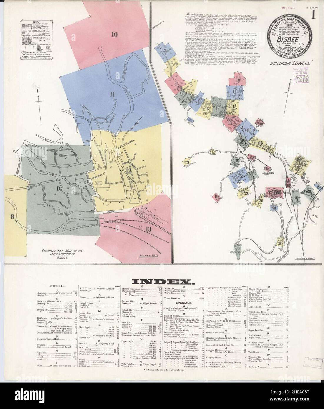 Map of bisbee hi-res stock photography and images - Alamy