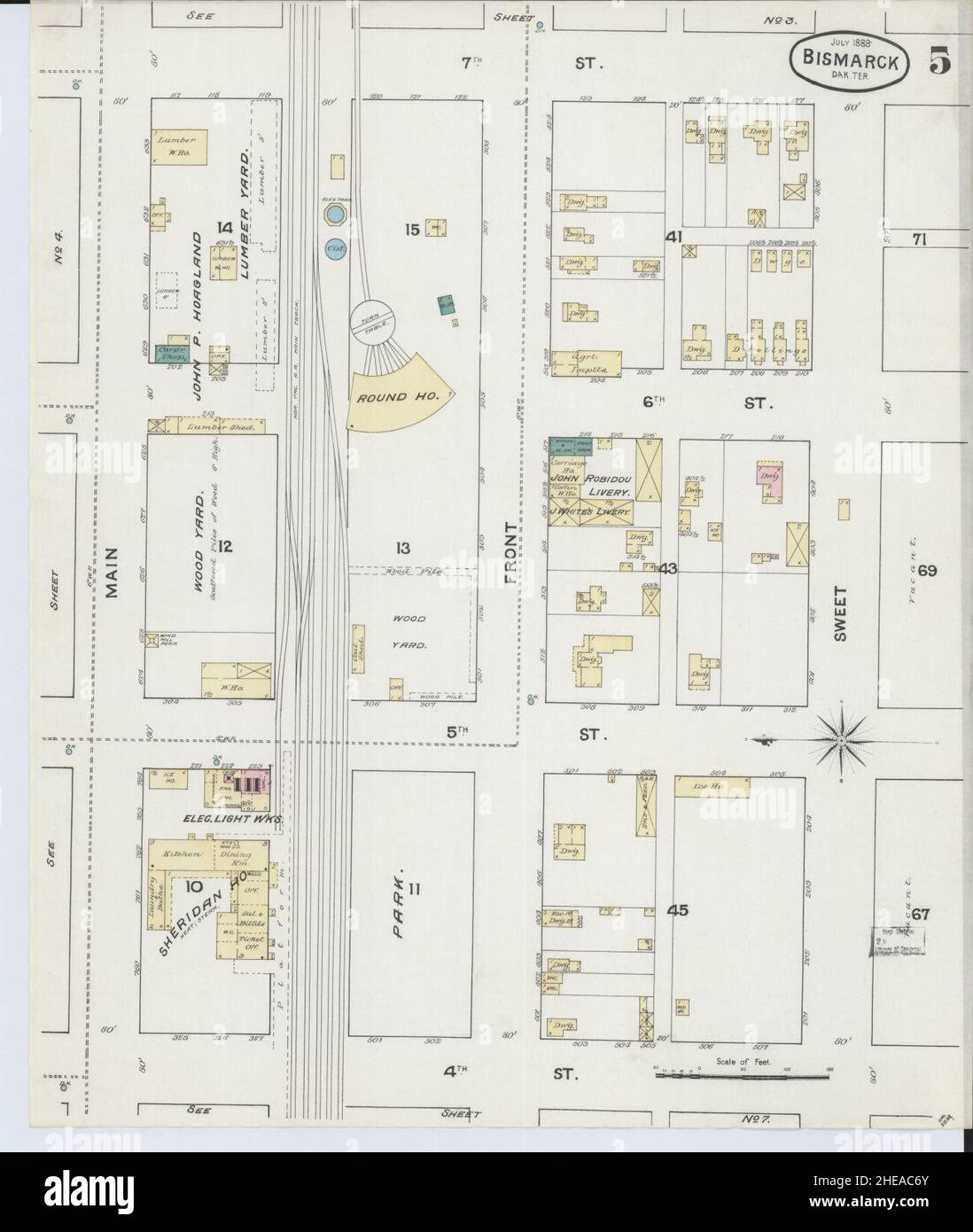 Burleigh county map hi-res stock photography and images - Alamy