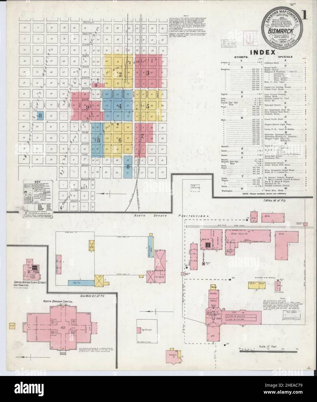 Burleigh county map hi-res stock photography and images - Alamy