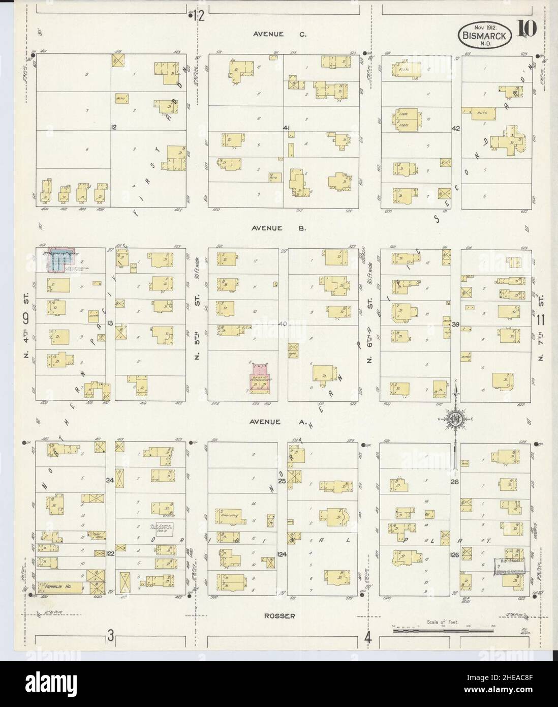 Burleigh county map hi-res stock photography and images - Alamy