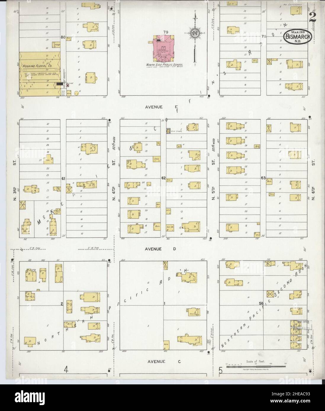 Map of bismarck hi-res stock photography and images - Alamy