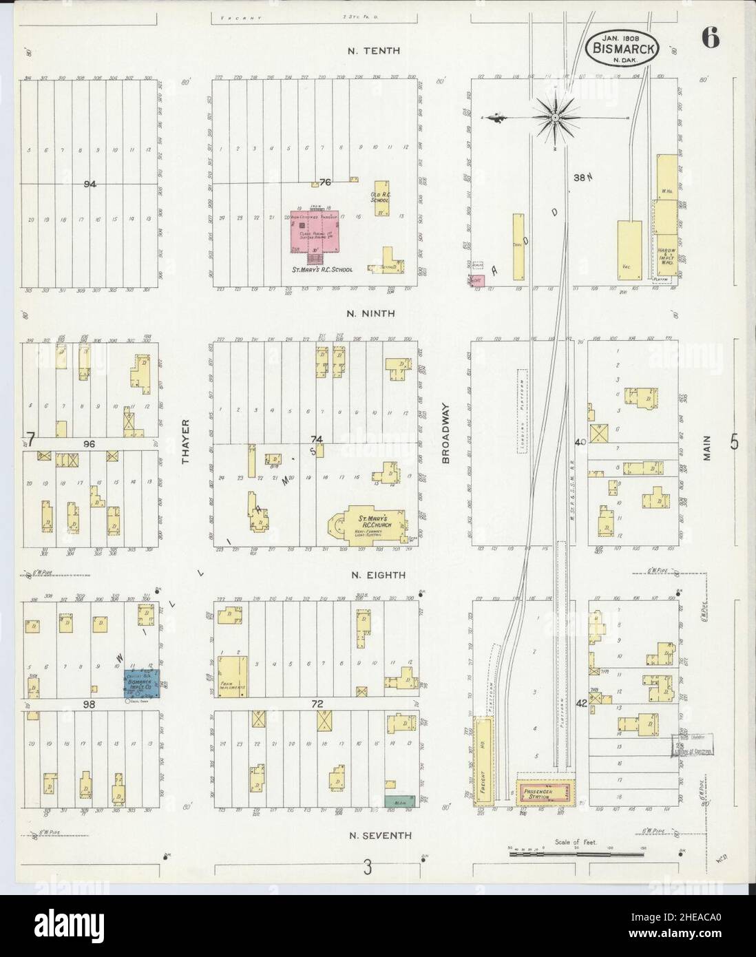 Burleigh county map hi-res stock photography and images - Alamy