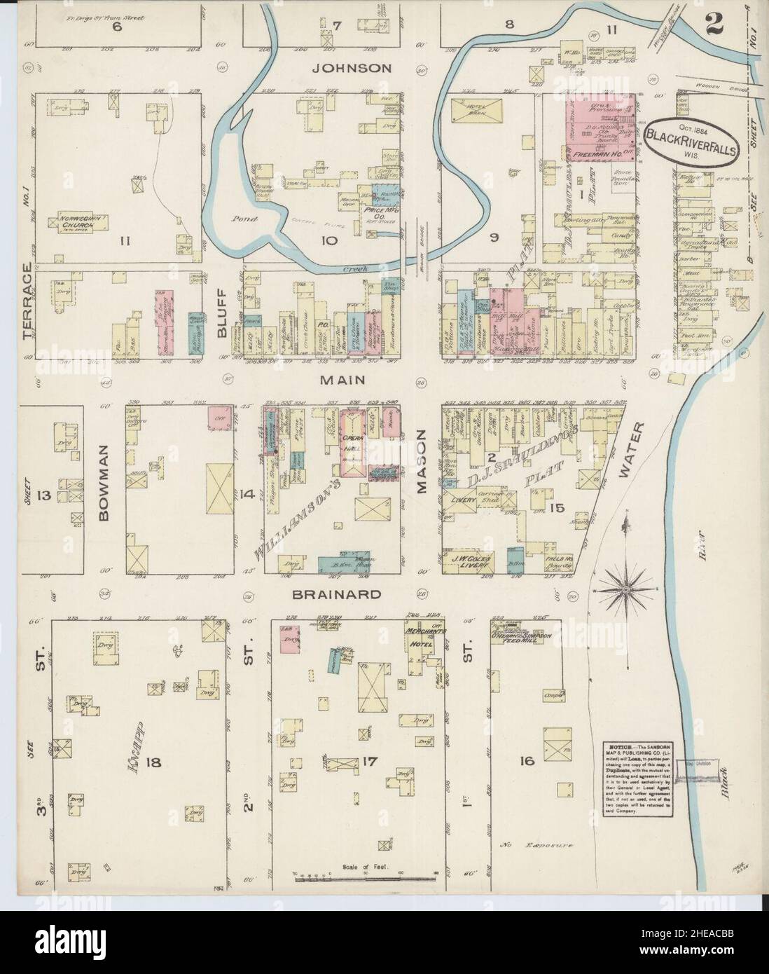 Map of river falls wisconsin hi-res stock photography and images - Alamy