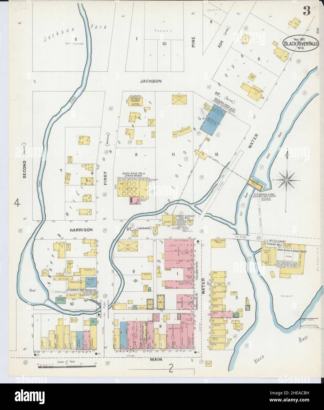 Map of river falls wisconsin hi-res stock photography and images - Alamy