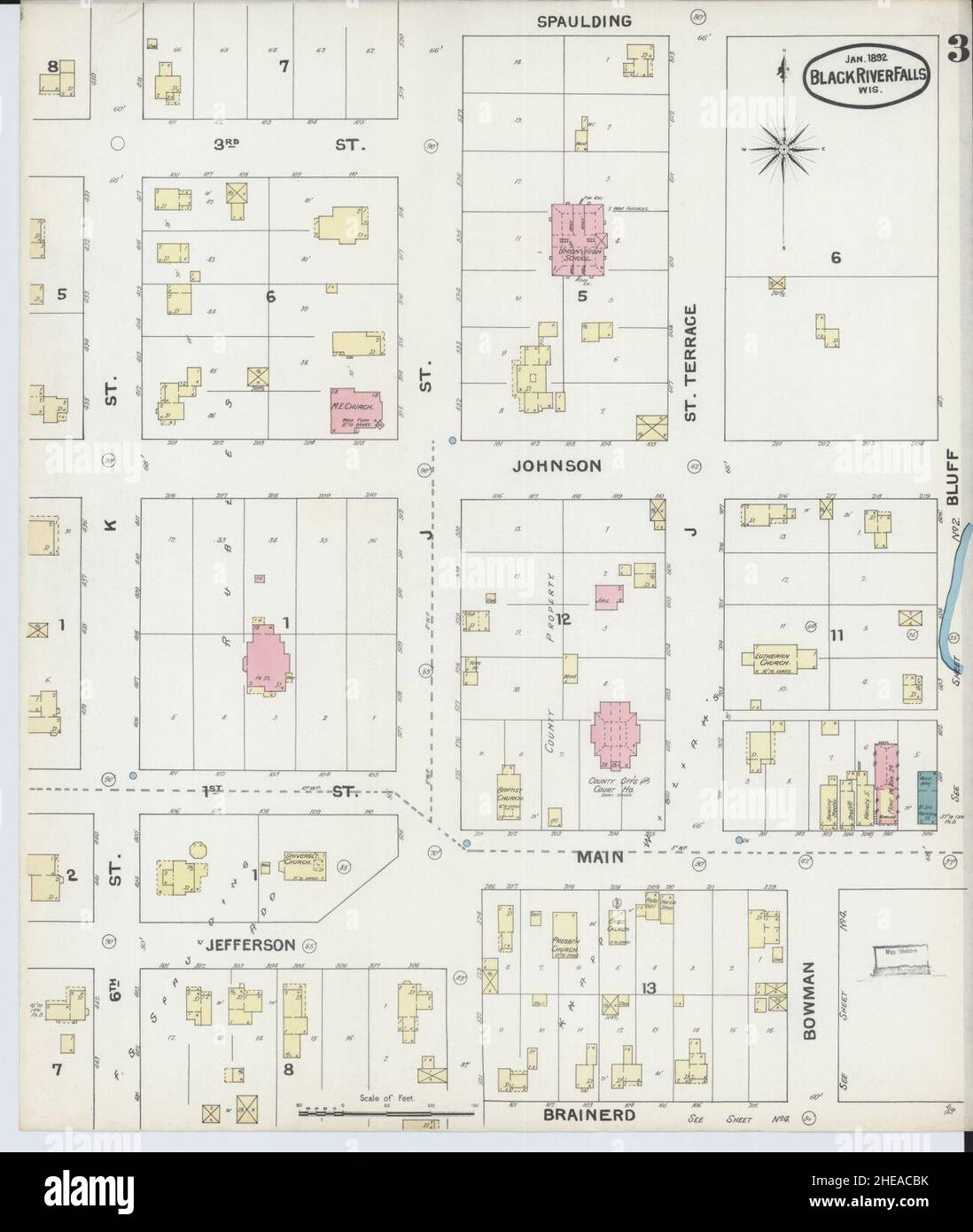 Map of river falls wisconsin hi-res stock photography and images - Alamy