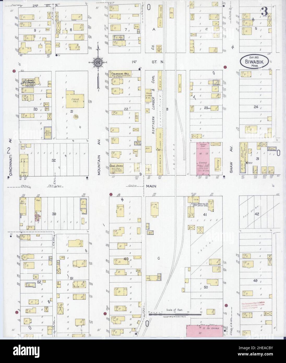 Sanborn Fire Insurance Map from Biwabik, Saint Louis County, Minnesota ...