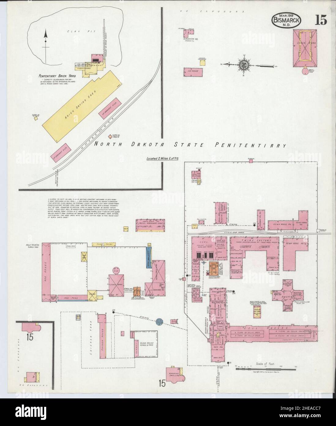 Burleigh county map hi-res stock photography and images - Alamy