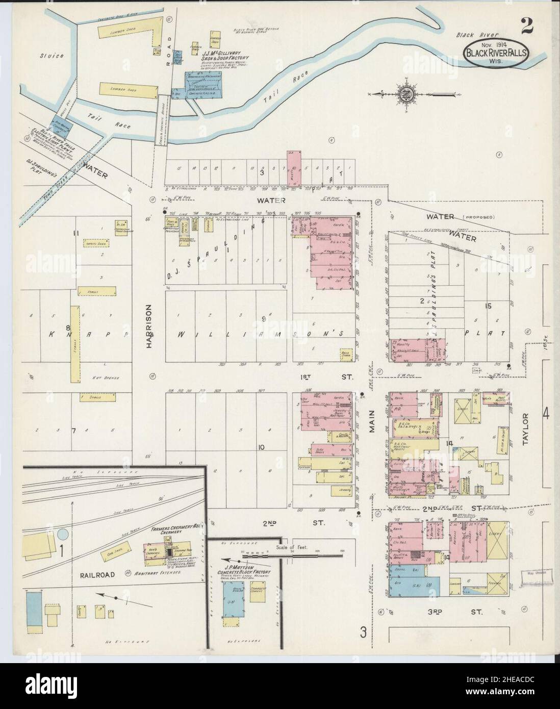 Map of river falls wisconsin hi-res stock photography and images - Alamy