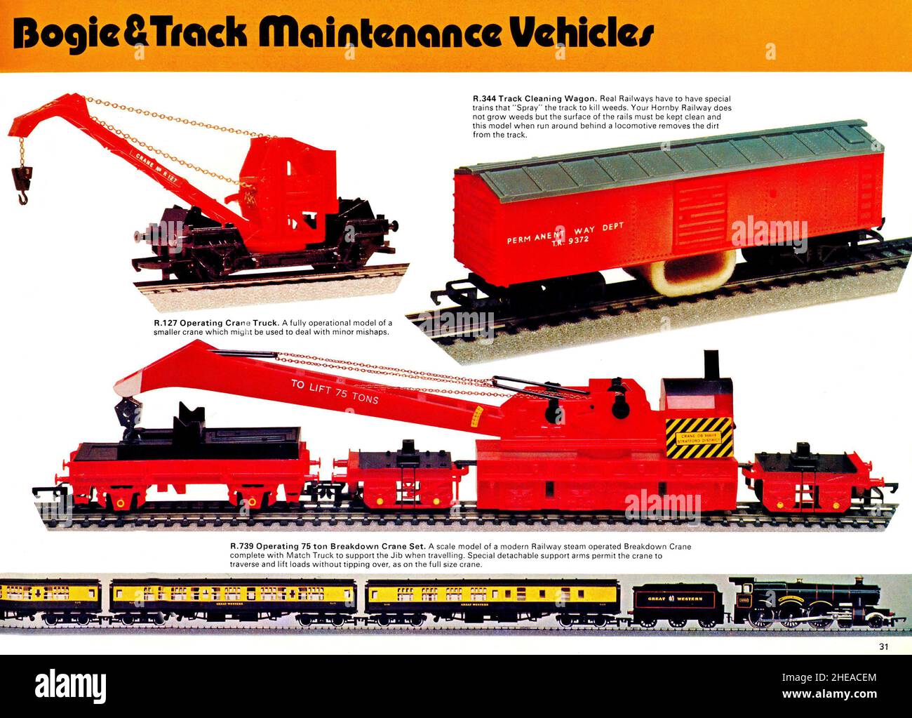 Pages of a 1975 Hornby model railway catalogue. More vintage Hornby ...