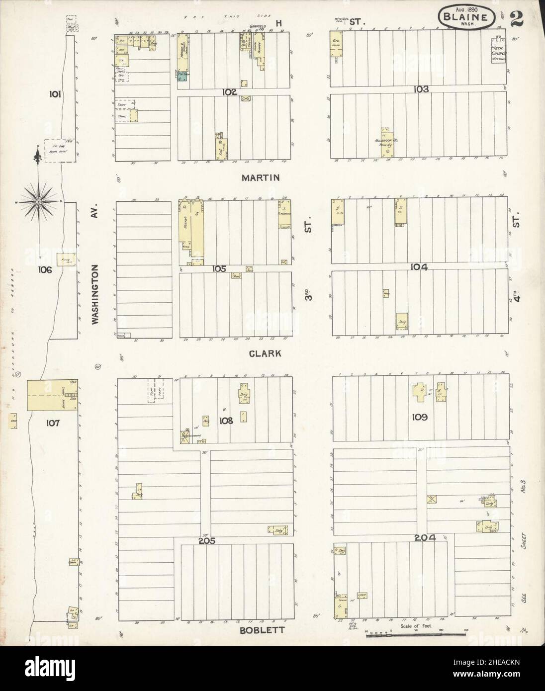 Sanborn Fire Insurance Map from Blaine, Whatcom County, Washington ...