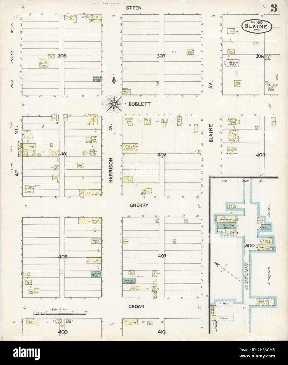 Sanborn Fire Insurance Map from Blaine, Whatcom County, Washington ...