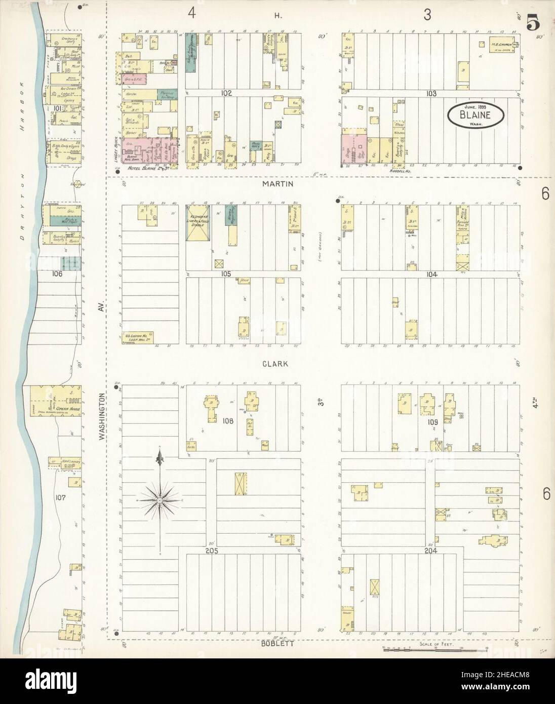 Map of blaine hi-res stock photography and images - Alamy