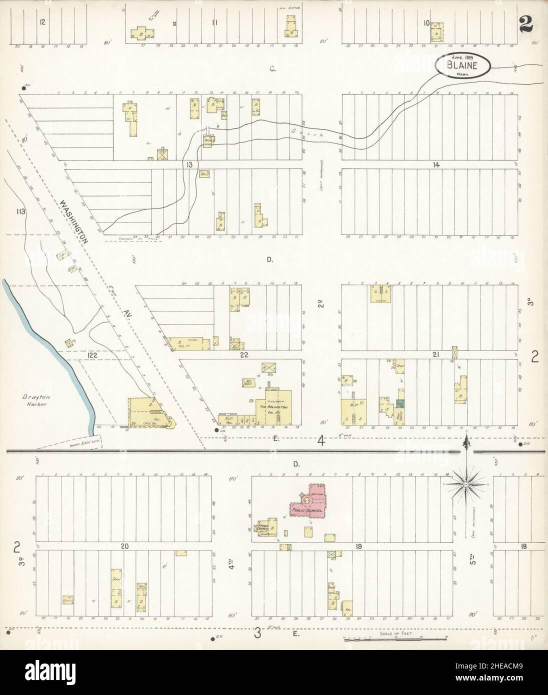 Map of blaine hi-res stock photography and images - Alamy