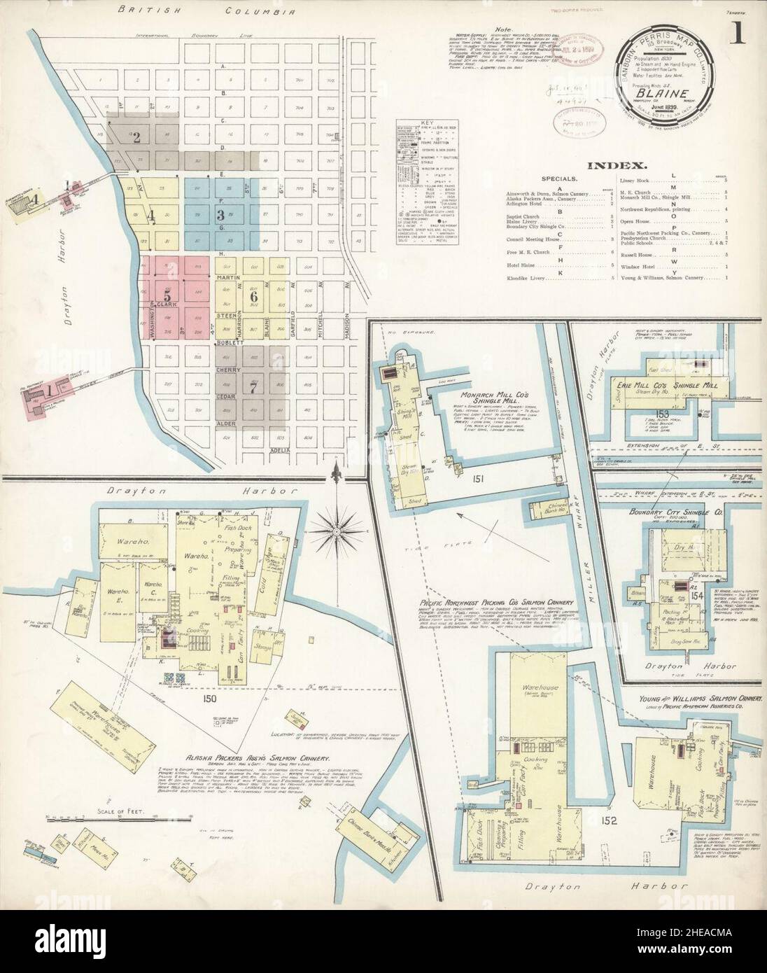 Whatcom county map hi-res stock photography and images - Alamy